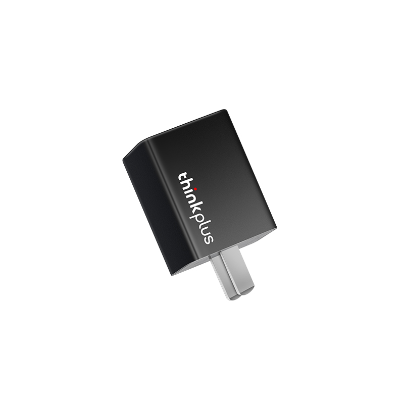 联想（Lenovo）thinkplus 口红电源Nano 65W 第三代 GaN USB-C迷你适配器 电脑/手机/平板通用 4X21H24897 黑色
